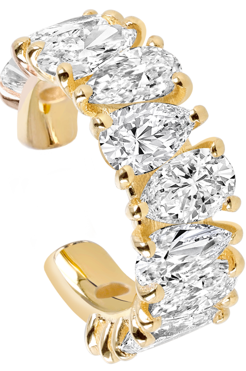 Lab-Grown Diamond Eternity Ear Cuff (Oval) | idyl